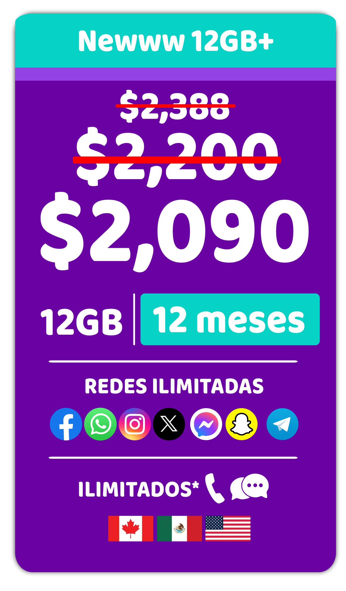 Planes de Telefonía Móvil Newww — 4.5G y Portabilidad